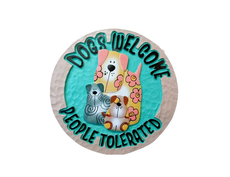 Dogs Welcome Stepping Stone - The Pack and Ship Store