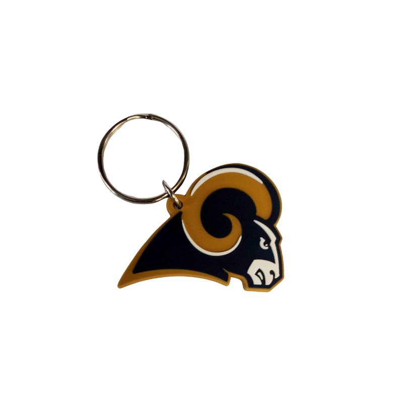 Rams PVC Key Ring - The Pack and Ship Store